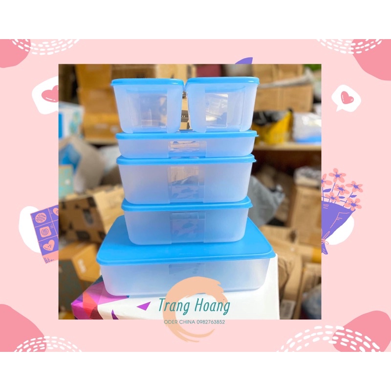 Set of 6 Tupperware freezer boxes | Shopee Malaysia