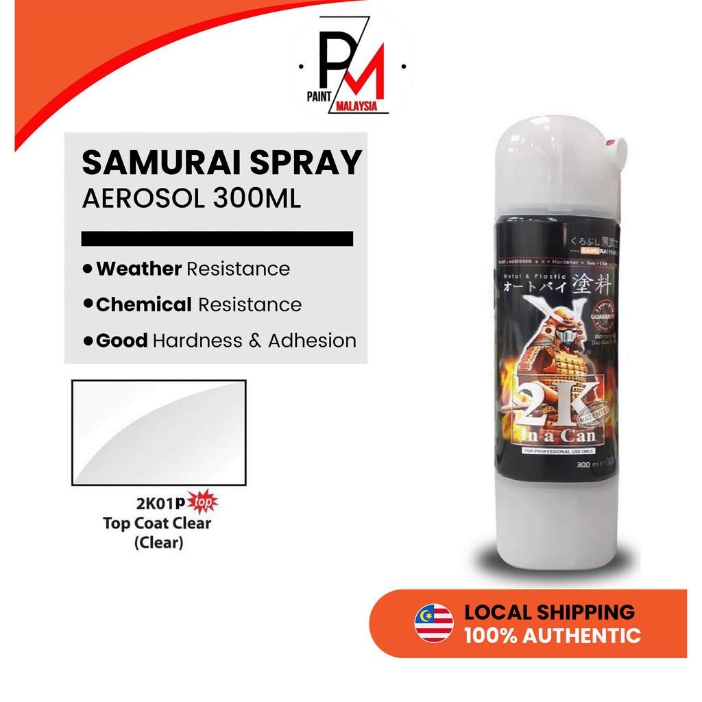 SAMURAI Paint Spray Aerosol 2K01P Top Coat Clear 2K Sprays Primer Spray ...