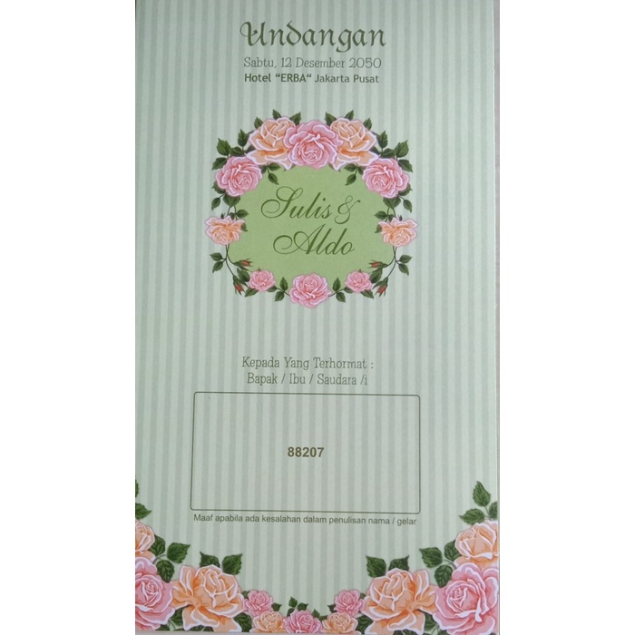 New ERA Wedding Invitation Blank/ERBA 88207 COVER Price | Shopee Malaysia
