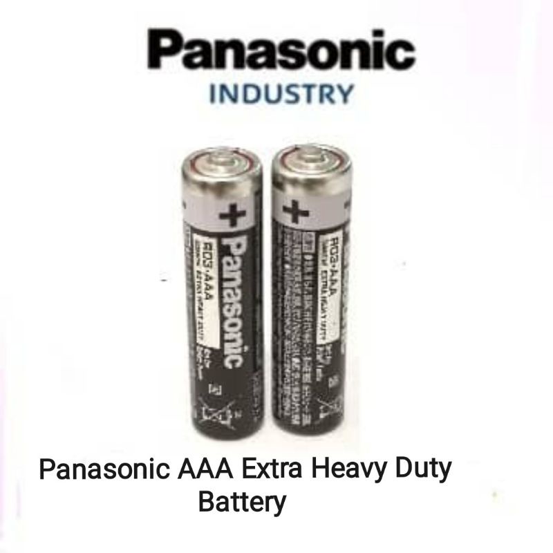 Panasonic R03 AAA 1.5V Extra Heavy Duty Battery 20PCS / 60PCS | Shopee ...