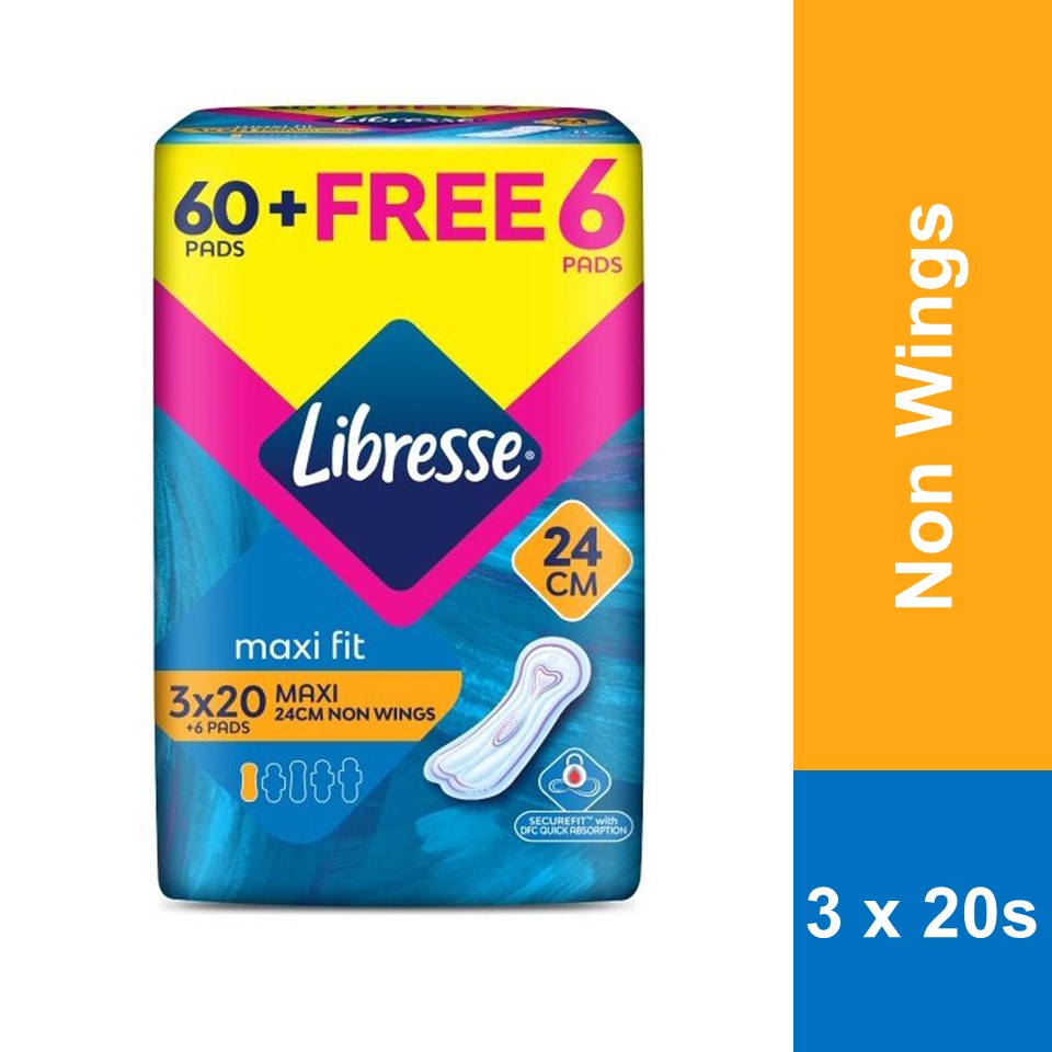 Libresse Maxi Non-Wings 24cm (3x20s+6s) | Shopee Malaysia