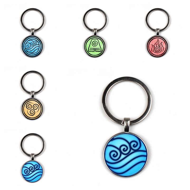New Avatar The Last Airbender Keychain Kingdom Jewelry Air Nomad Fire ...