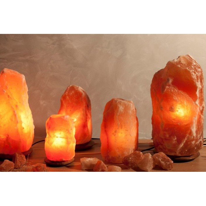 Himalayan Crystal Salt Lamp Set Pink 11-12 kg | Shopee Malaysia
