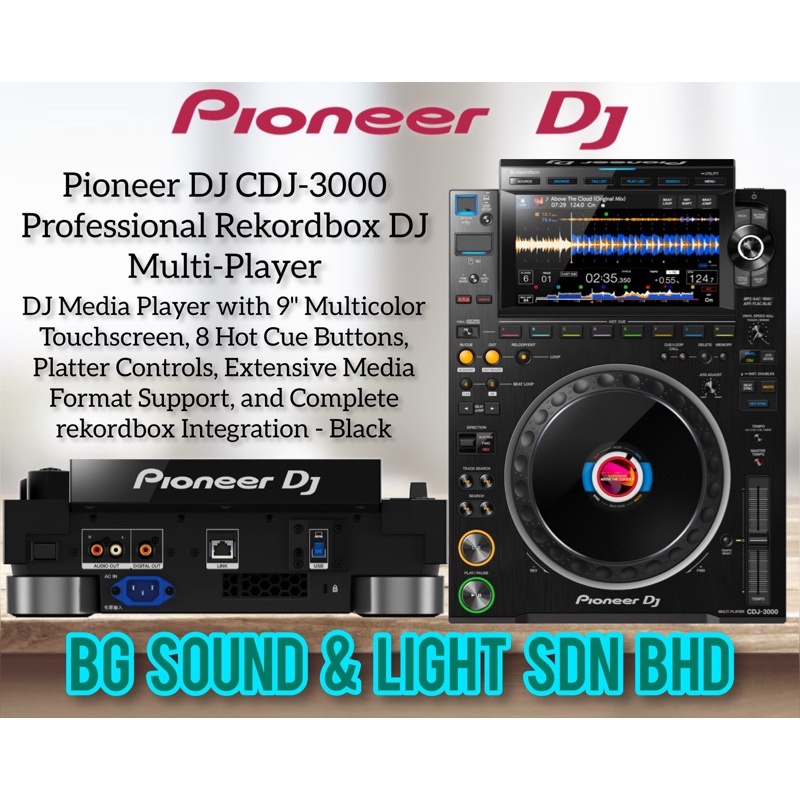 PIONEER CDJ-3000 Professional DJ multi player ( CDJ3000 ) | Shopee Malaysia