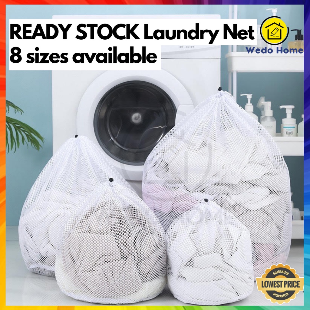 Big Laundry Beg, Mesh Bag Washing Bag Laundry Bag Drawstring Jaring ...