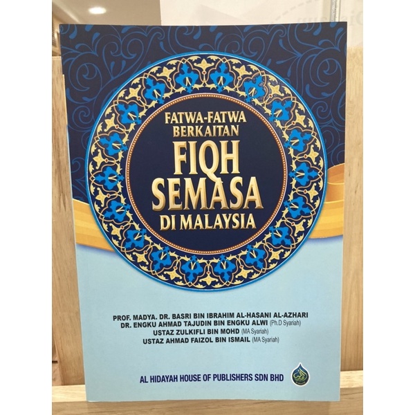 Buku FATWA-FATWA BERKAITAN FIQH SEMASA DI MALAYSIA - (Dr. Basri Ibrahim ...