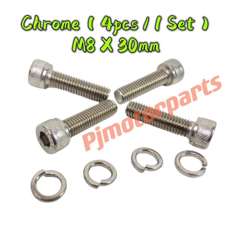 Sprocket Hub Skrew Spoket Screw Skru Spocket (4pcs / 1 Set) (Allen Key ...