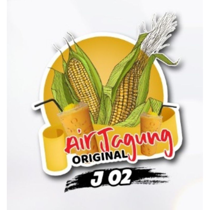 Sticker Air Balang ️Air Jagung Flavour ️ (Didatangkan dengan design ...