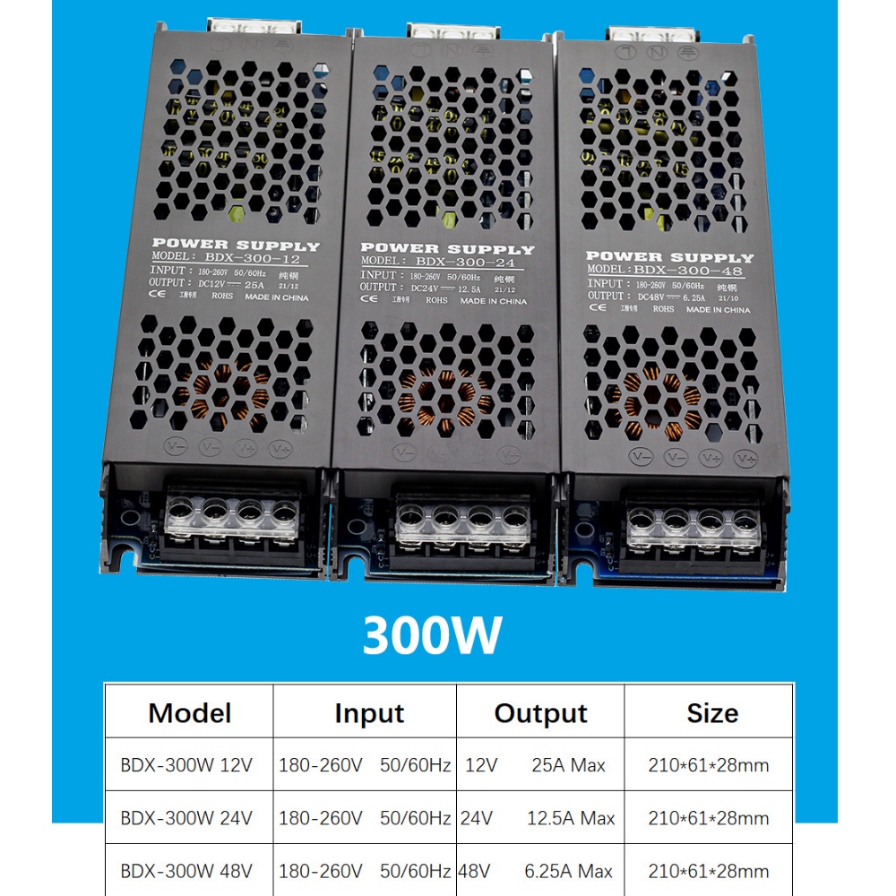 High Quality DC12V 24V 48V Power Supply LED Driver AC110-240V 100W 200W 300W 400W Lighting ...