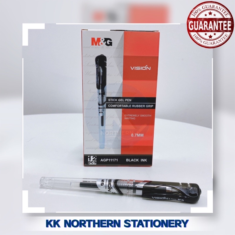 [1 Pcs] M&G Vision Gel Pen 0.7mm AGP11171/ Pen Black / Blue / Red Gel ...