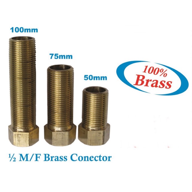 Brass Tap Extensions 1/2” 15mm | Shopee Malaysia
