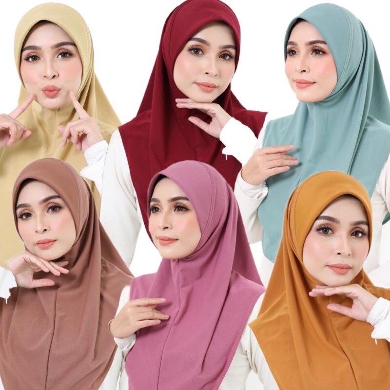INSTANT TUDUNG SARUNG PLAIN MOSCREPE SERIMA PLAIN | Shopee Malaysia