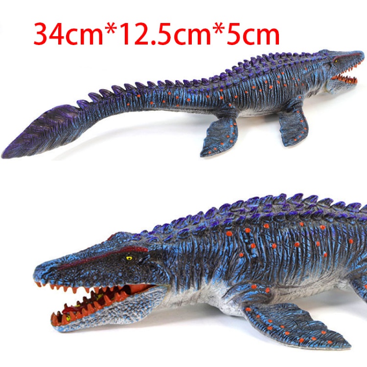 Mosasaur Rubber Toy Model Jurassic Dinosaur Prehistoric Monster ...