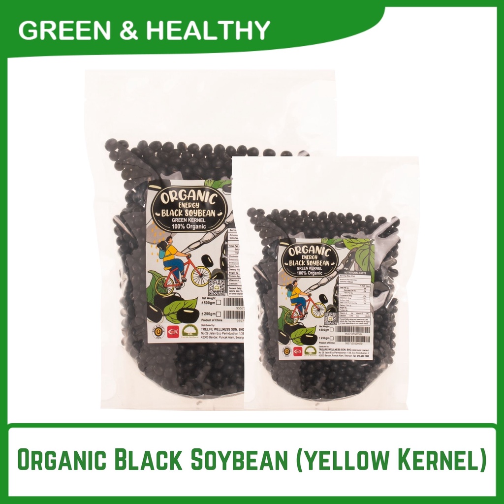 TreLife Organic Energy Black Soybean (Yellow Kernel) 有机能量黑豆黄仁 (250g ...