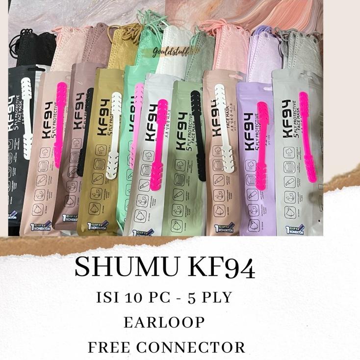 Miliki - SHUMU Mask KF94 5PLY 3D EARLOOP FREE Contents 10 PC / Mask ...