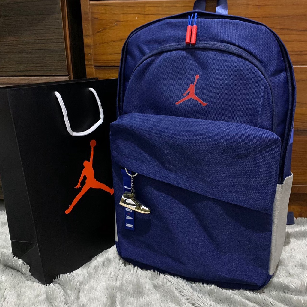 Nike JORDAN FONT ORIGINAL NAVY Backpack/NIKE JORDAN FONT ORIGINAL NAVY ...
