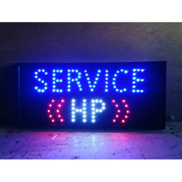 HP Led light writing / led service sign for cell phone, flashing arrows ...