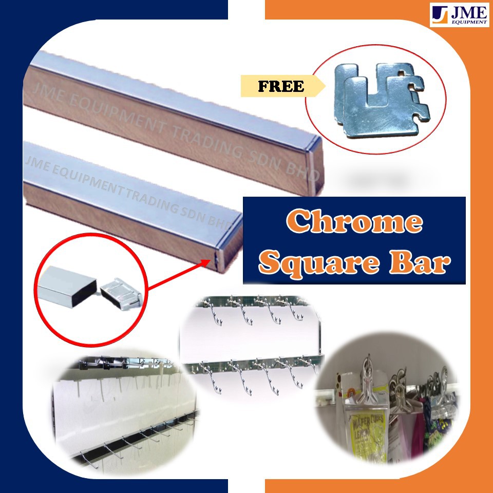 JME READY STOCK Square Bar FREE Bracket Hanging Bar Flat Bar AA ...