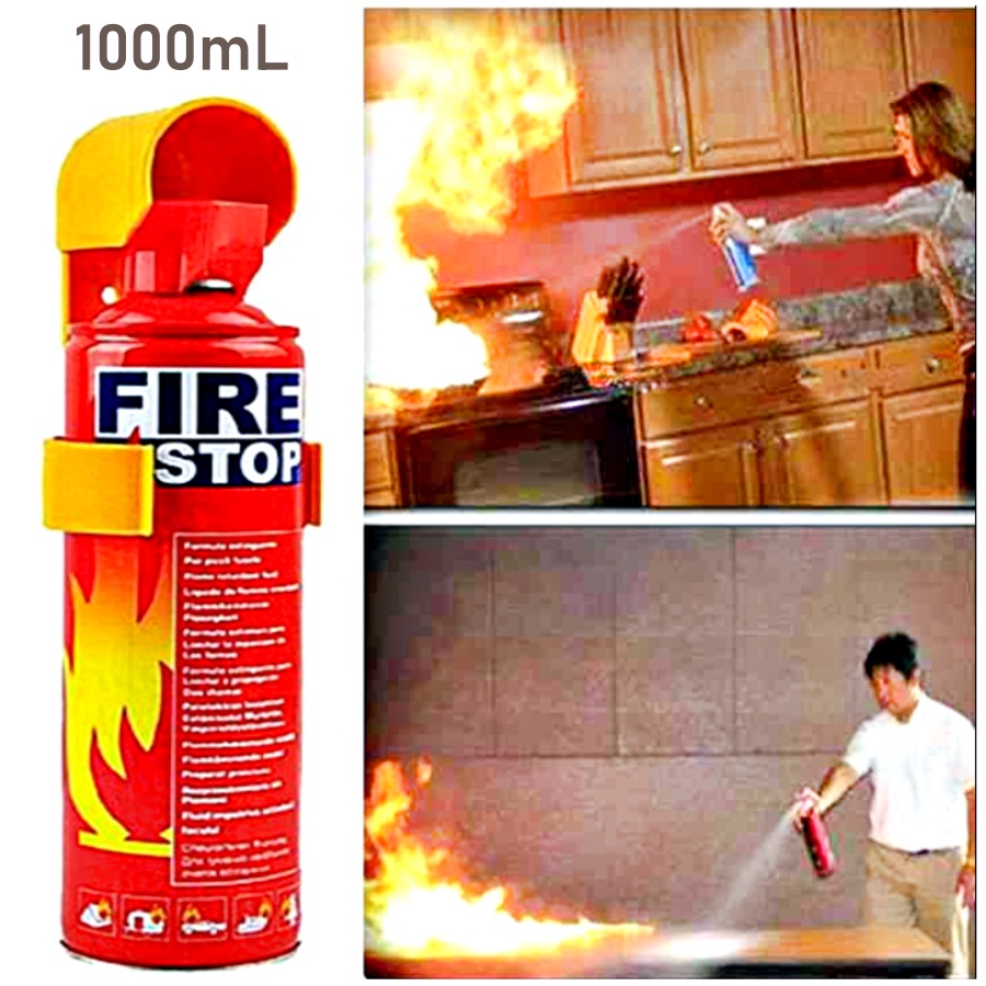 1000mL Fire Extinguisher Fire Stop Foam Emergency Life Saviour for ...