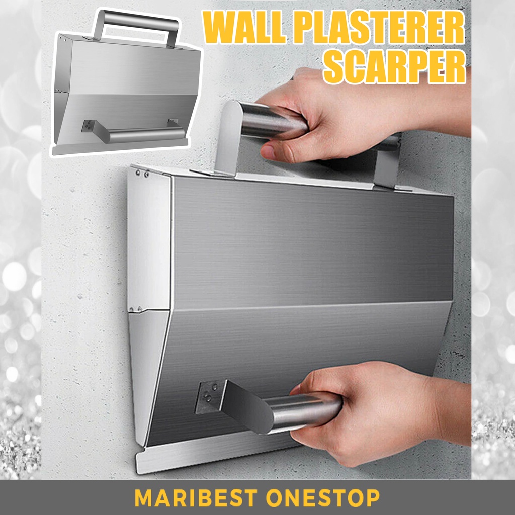 Stainless Steel Wall Plaster Concrete Scraping Dust Trowel Powder Putty ...