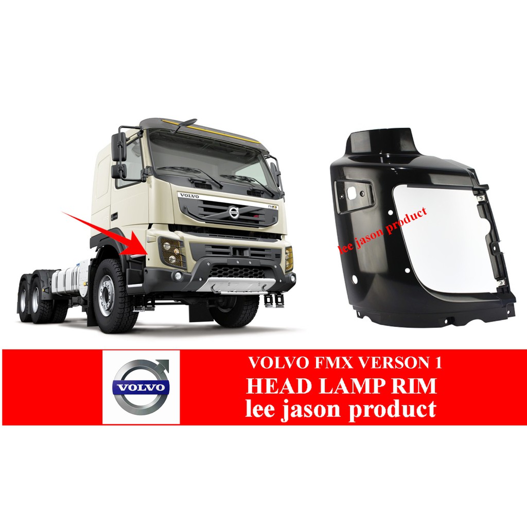 J110S14 VOLVO FMX VERSON 1 OUTER HEAD LAMP RIM 21404042 21404043 ...