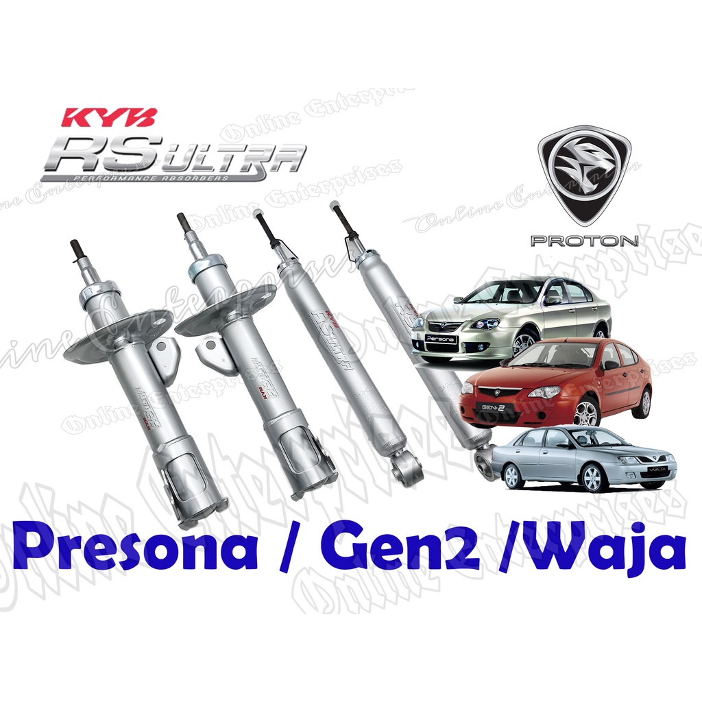 KAYABA KYB RS Ultra Proton Wira Waja Persona Gen 2 Suspension GAS HEAVY ...