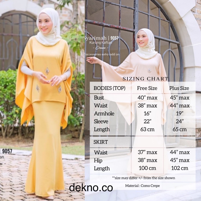 (S-XL) YELLOW MUSTARD KUNING TEMA BAJU KURUNG MODERN BAJU BRIDESMAID ...