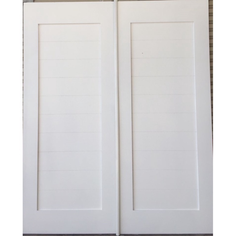 Pintu Kayu Kembar Depan Rumah (HDF Full Solid Core) Wooden Door Double ...
