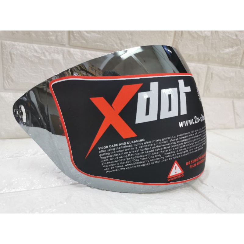VISOR HELMET HALF CUT (XDOT ) VISOR CRUISER TINTED & RAINBOW (LOCAL ...