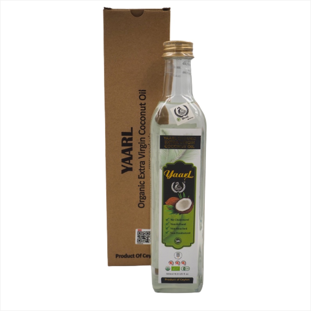 Yaarl - Certified Organic Extra Virgin Coconut Oil (500ml) - CEYLON ...
