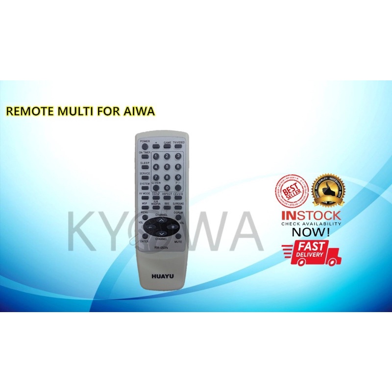 AIWA Common TV Remote Control RM053N | Shopee Malaysia