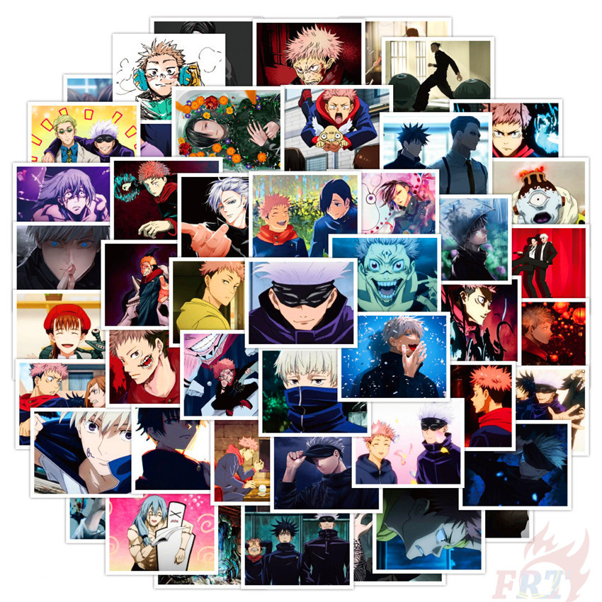 50Pcs/Set Jujutsu Kaisen - Series 06 Anime Mini Poster Stickers Yuji ...