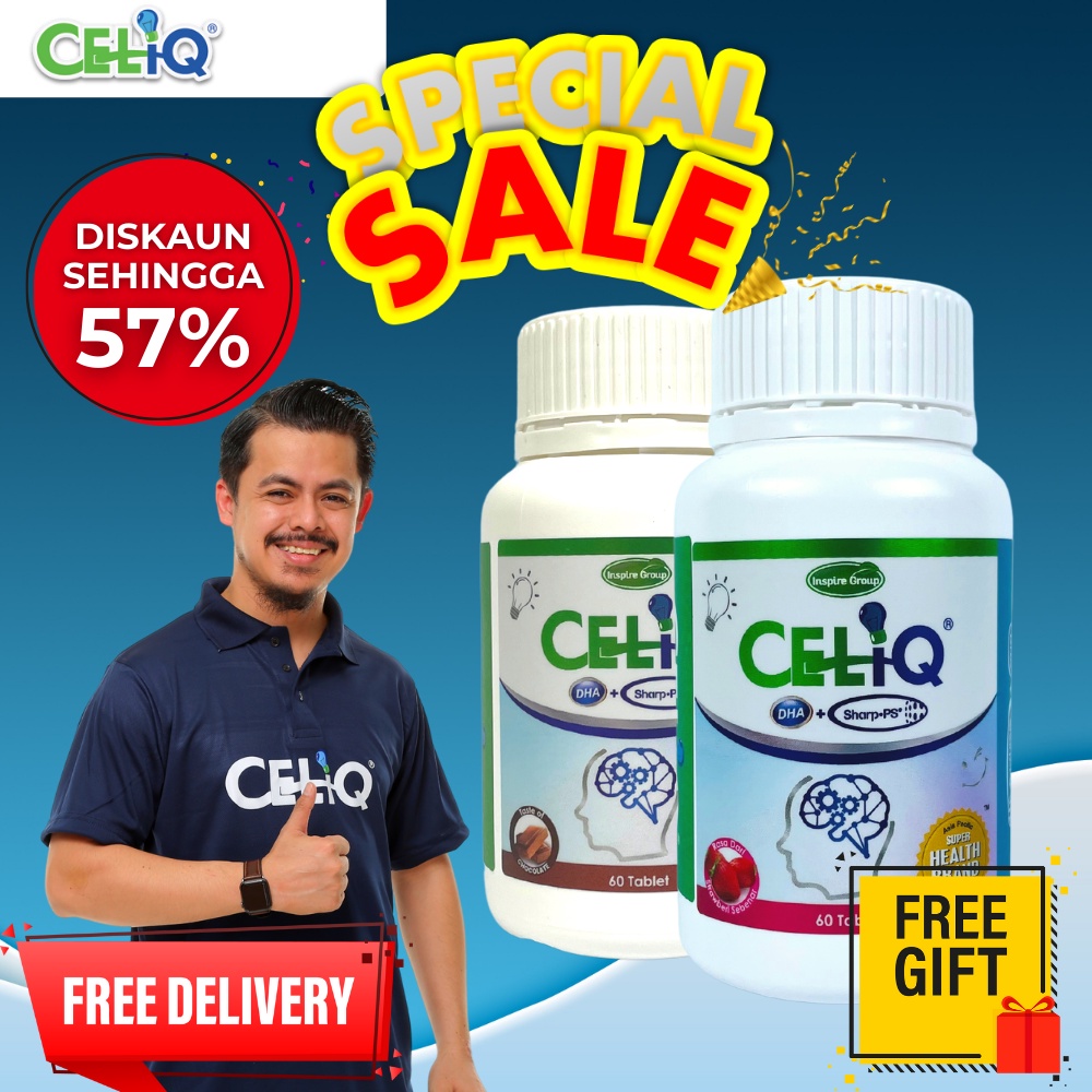 💥Ready Stock💥 CELiQ DHA + sharp PS (suplimen & vitamin minda) anak cemerlang, rajin & result ...