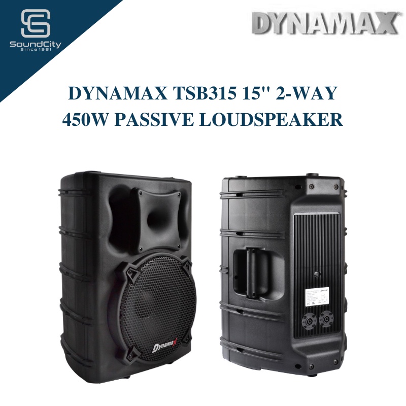 DYNAMAX TSB315 15" 2 Way 450W Passive Loudspeaker | Shopee Malaysia