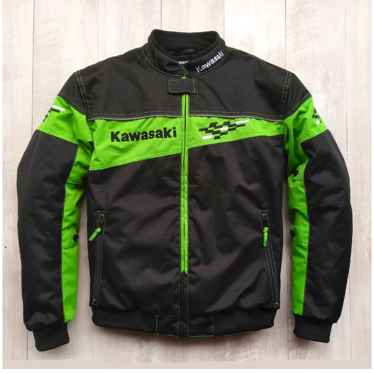 KAWASAKI Riding Jacket (Black/Green - M716) | Shopee Malaysia