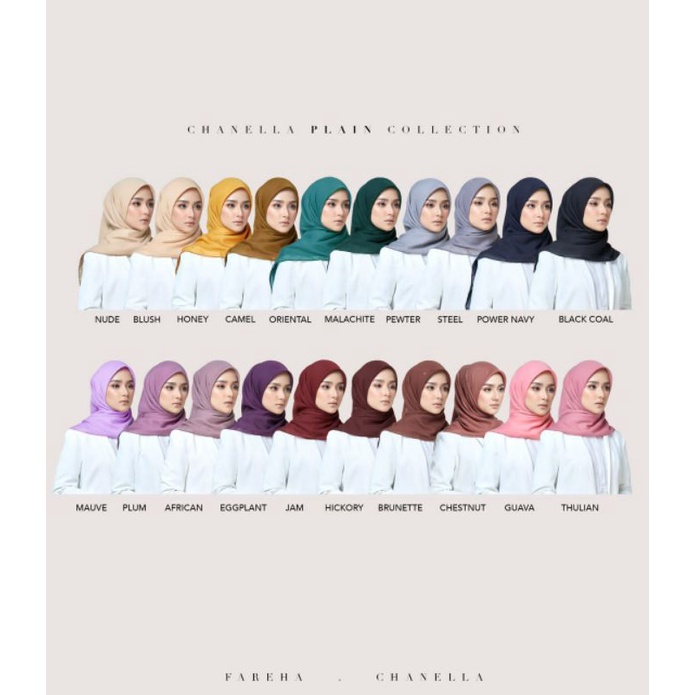CHANELLA PLAIN EDITION (FAREHA) | Shopee Malaysia