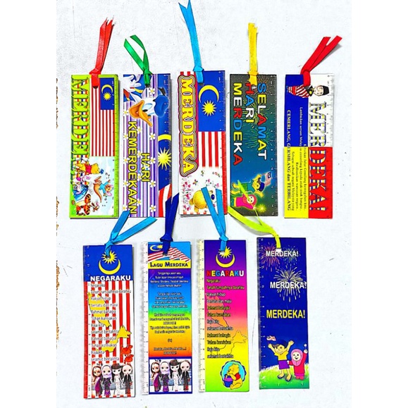 Penanda Buku - Merdeka ( set of 9 design ) | Shopee Malaysia