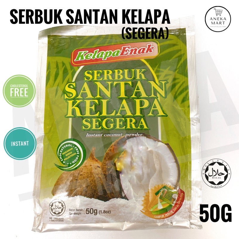 Kelapa Enak Serbuk Santan Kelapa Segera/Instant Coconut Powder 【50g ...