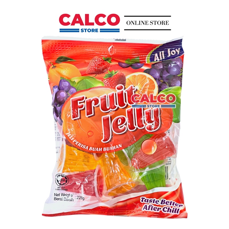 (228g) All Joy Fruit Jelly Jeli Perisa Buah Buahan | Shopee Malaysia