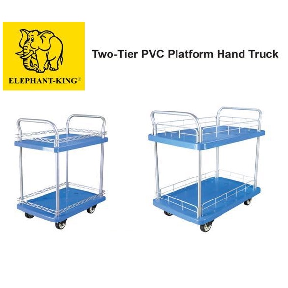 TWO - TIER PVC PLATFORM HAND TRUCK - ET2150 / ET2300 | Shopee Malaysia