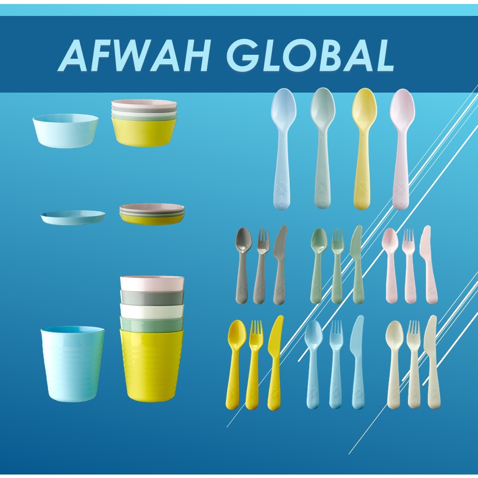 KALAS Children Dining set / Set Pinggan Mangkuk Kanak-kanak/Mangkuk ...