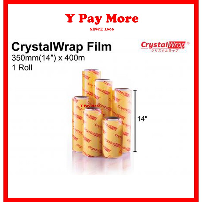 CrystalWrap® 14 Inch Food Wrap Film 400Meter / Clear Food Wrap Film ...
