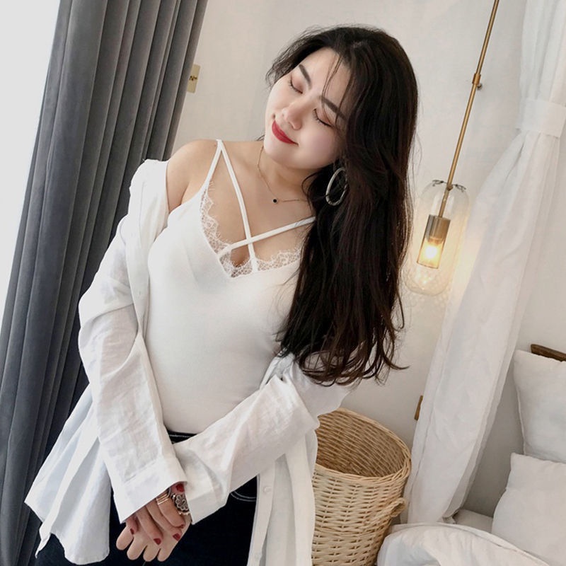 【40-100kg M-5XL】 莫代尔棉/胖妹妹大码吊带背心女大码女装性感遮肉显示背心女200斤 gril vest underwear | Shopee Malaysia