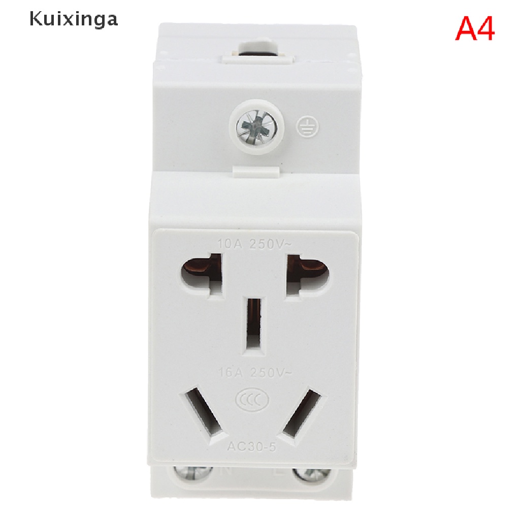 Kuixinga DIN Rail Mount AC Power ac30 Modular Socket 10/16A 250V AC ...