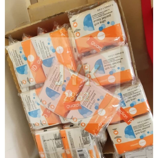 Guardian Face Tissues Pocket (8sheets/2ply x 8pack ) | Shopee Malaysia