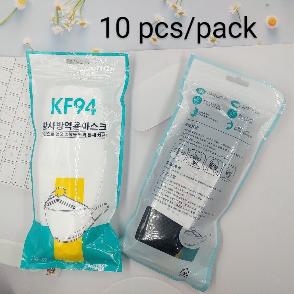 KF94 Premium Grade 3D Adult 4 Layers Earloop Protection Face Mask (1 pack 10pcs) | Shopee Malaysia