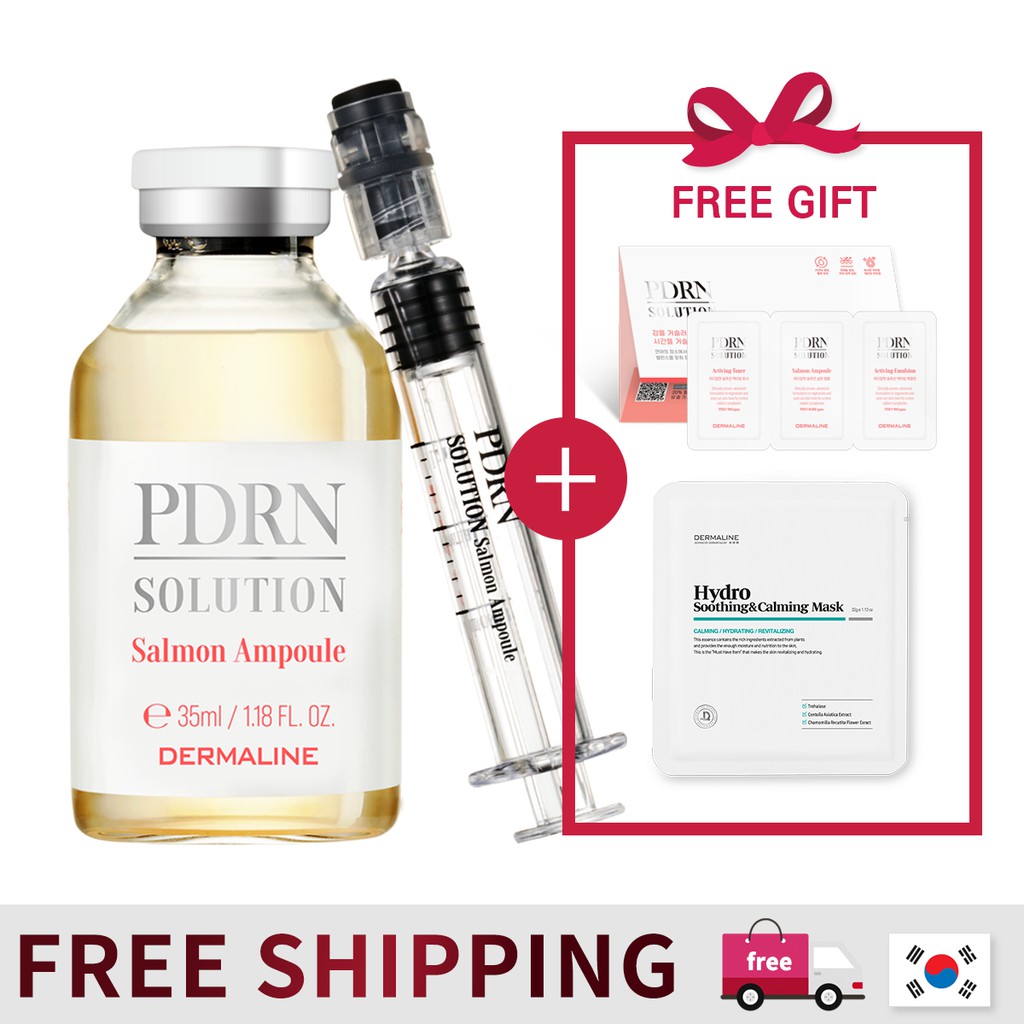 [ Dermaline ] PDRN Solution Salmon Ampoule, Dermapen Serum ( MTS)35ml ...