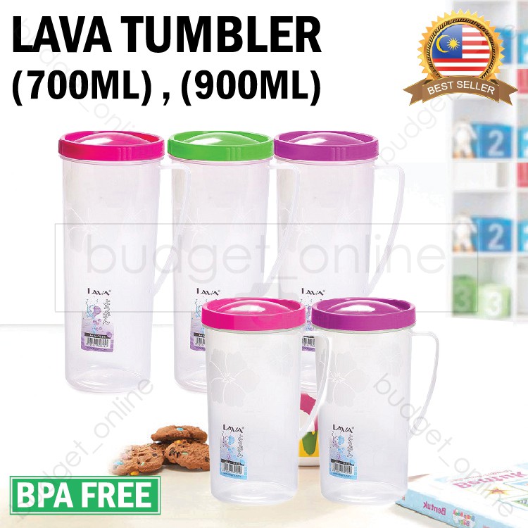 LAVA Tumbler Plastic Drinking Water Bottle Eco Friendly BPA FREE ...