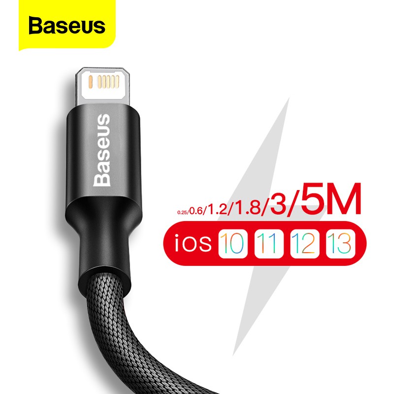 Baseus Fast Charging Mobile Phone USB Data Cable For iPhone 13 Pro Max ...