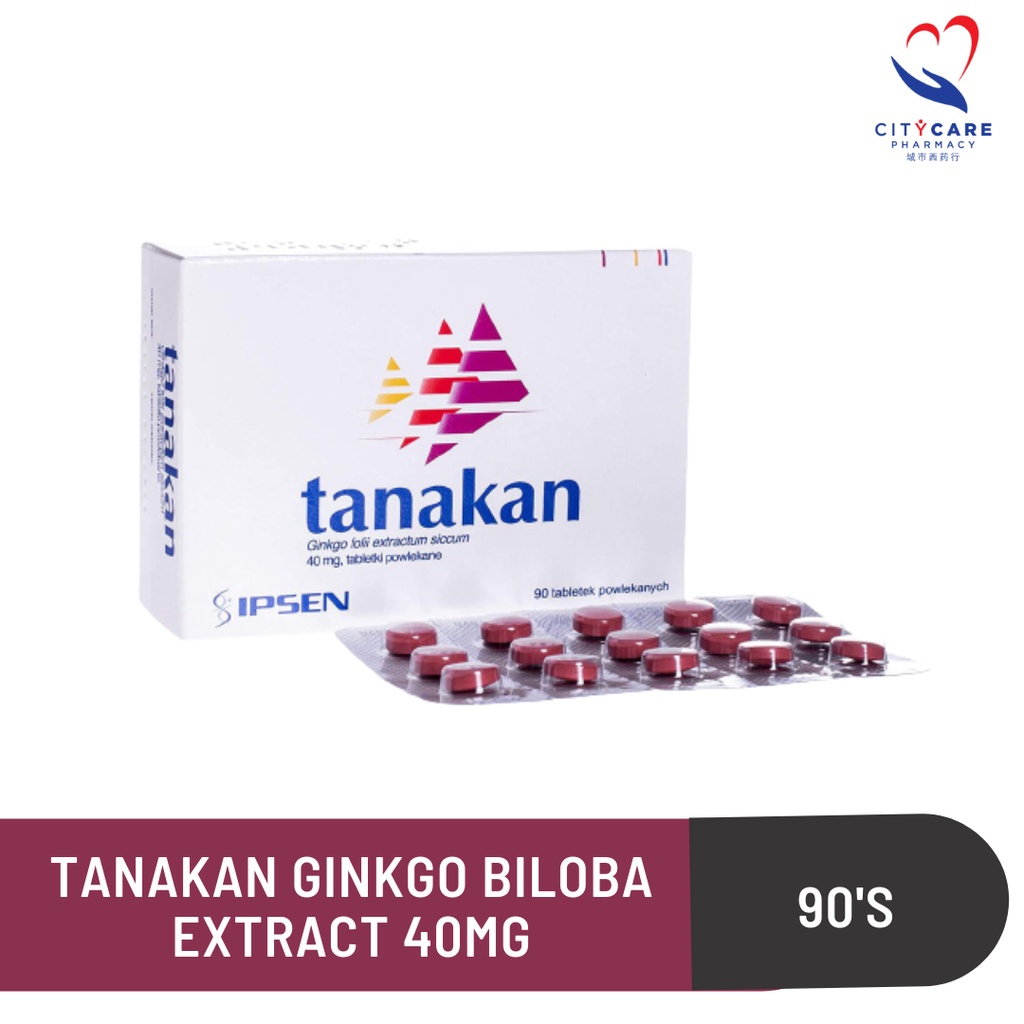 Tanakan Ginkgo Biloba Extract 40mg (90's) | Shopee Malaysia